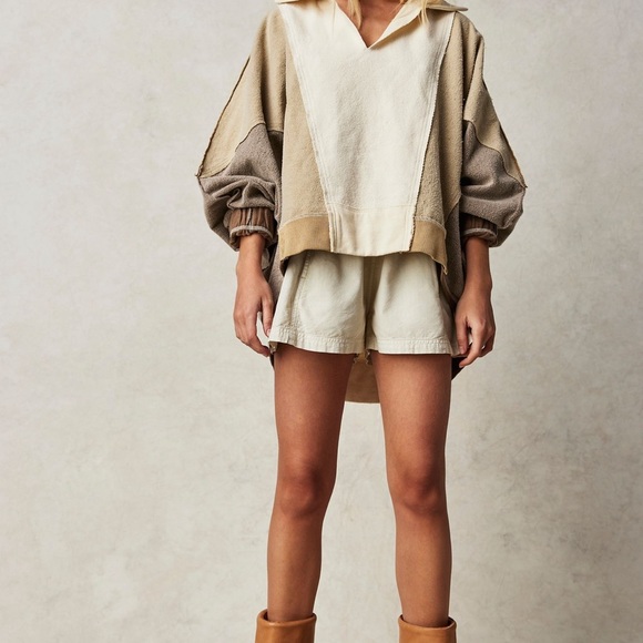 Free People | Tops | Free People Sidewalk Sweatshirt Colorblock Lower ...